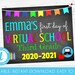 Editable First Day of Virtual School Third Grade Sign. Printable First ...