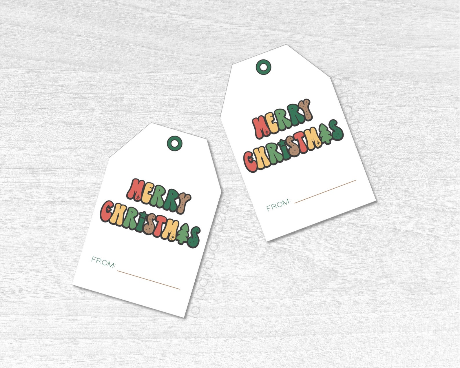 Merry Christmas Gift Tags. Printable Gift Tags for Christmas. - Etsy