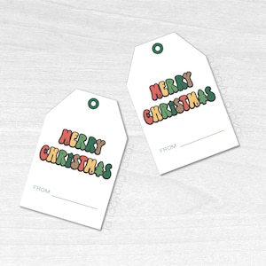 Merry Christmas Gift Tags. Printable Gift Tags for Christmas. PDF ...