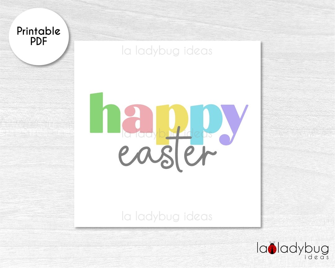 Easter Tags. Easter Cookie Card. Easter Cookie Tags. Printable Cookie ...