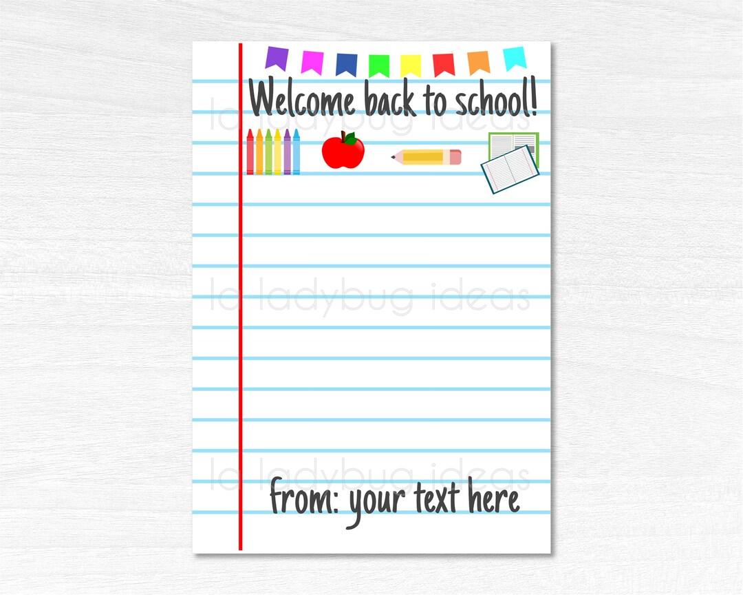 Editable Cookie Cards for Back to School. Printable Cookie Cards for ...