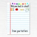 Editable Cookie Cards for Back to School. Printable Cookie - Etsy