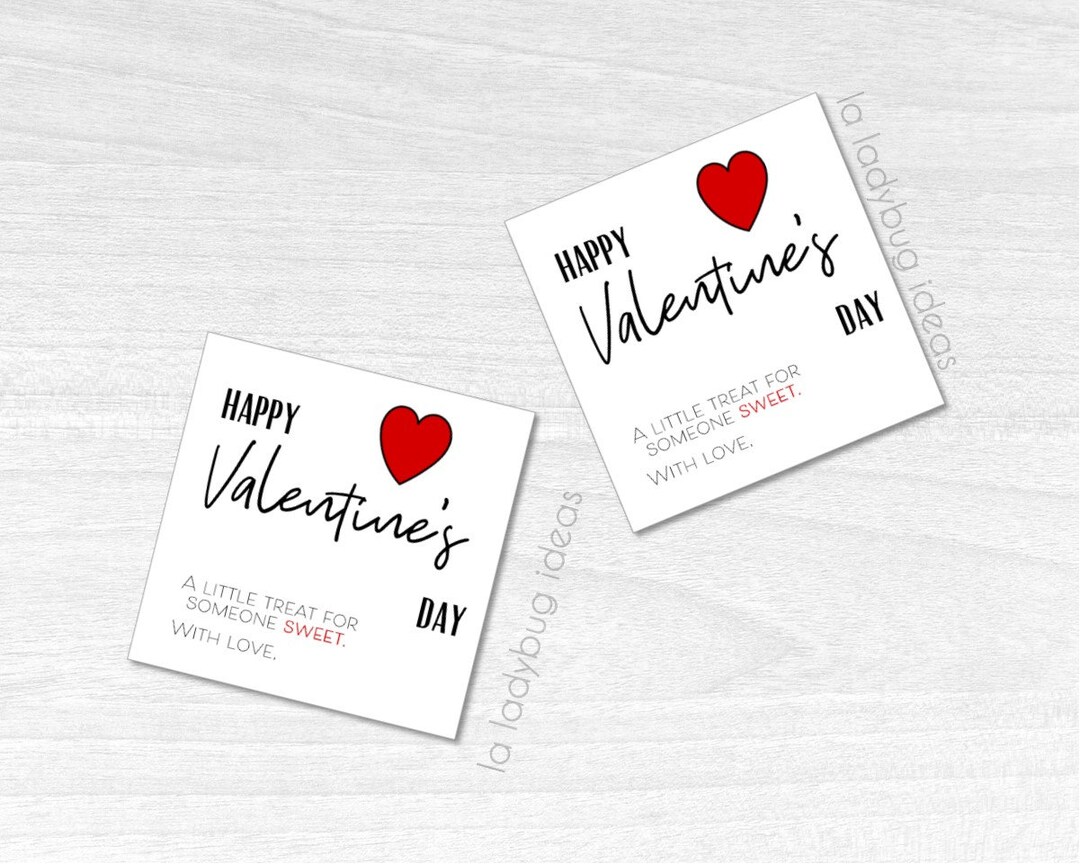 Valentine's Gift Tags. Gift Tags for Valentine's Day. Printable PDF ...