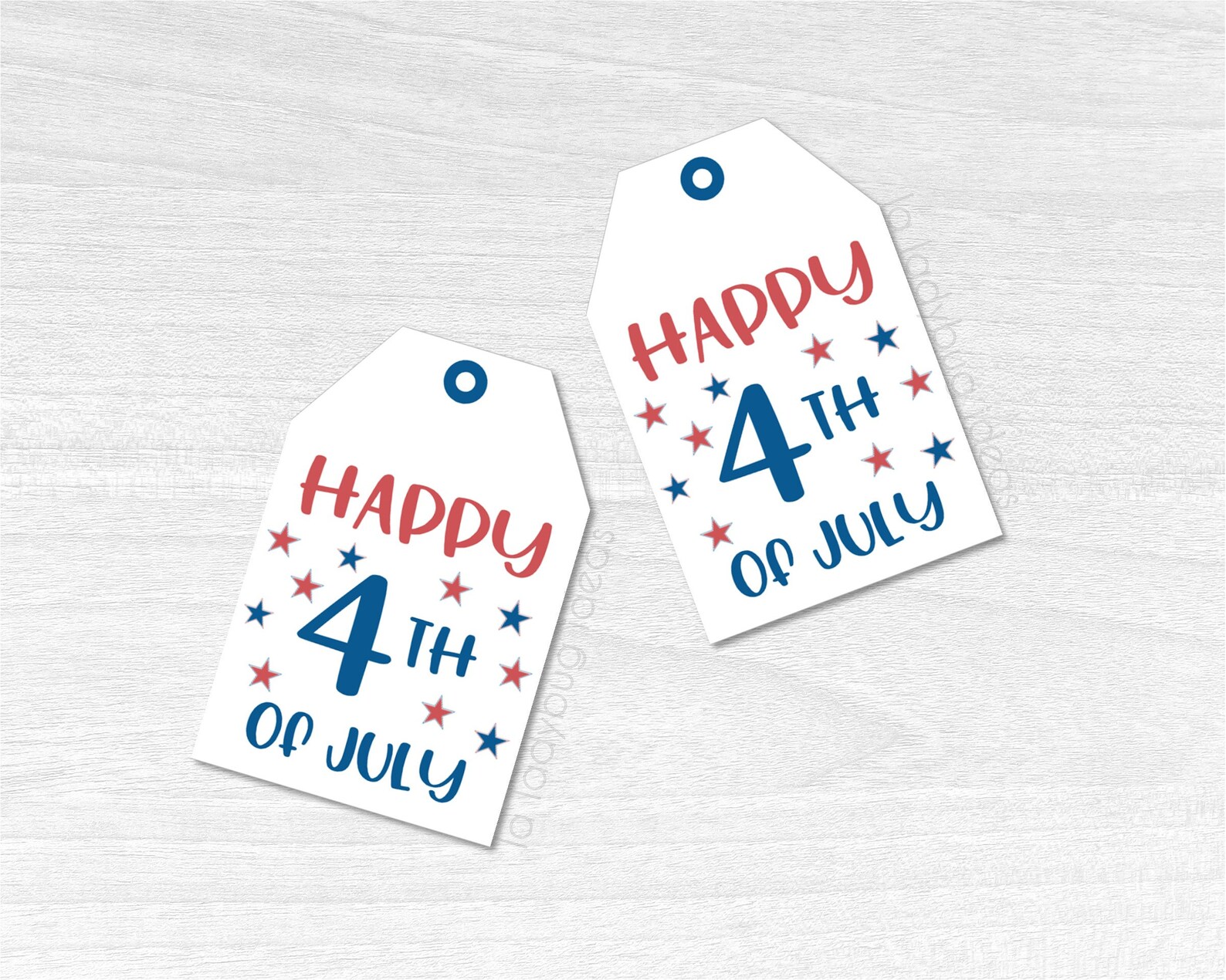 July 4th Gift Tags. 4th of July Gift Tags. Printable PDF. Instant ...