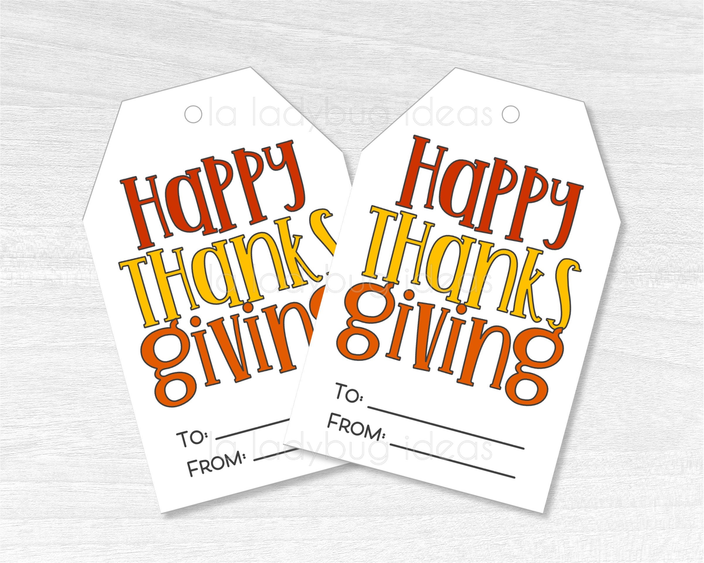 Thanksgiving Gift Tags. Gift Tags for Thanksgiving. Printable | Etsy