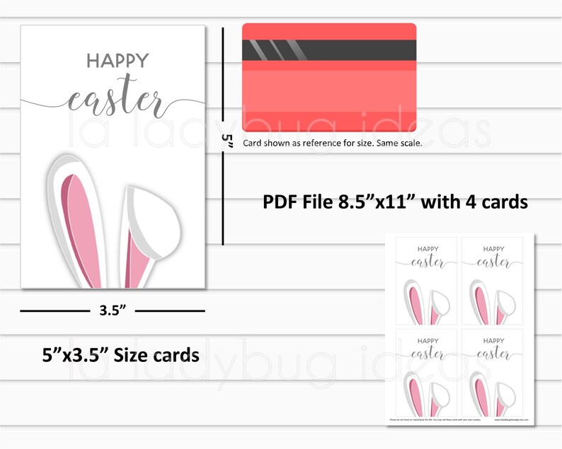 Printable Easter Card. Easter Card for Cookies. Digital Cookie - Etsy