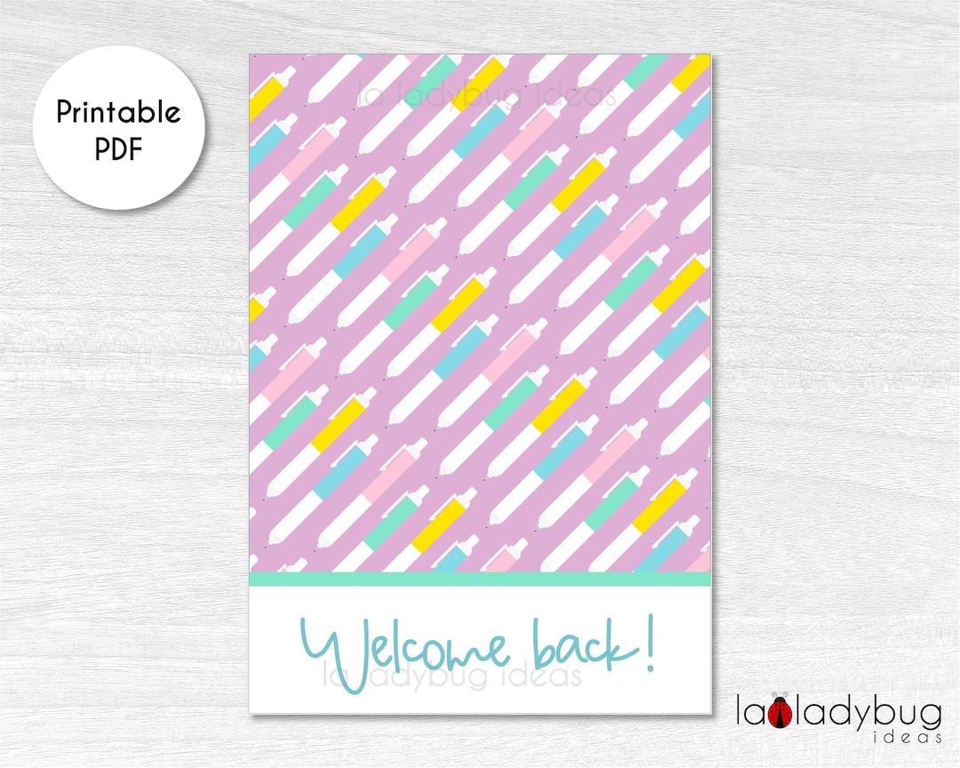 Printable Mini Cookie Card. Back to School Card for Cookies. - Etsy