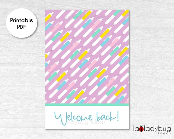 Printable Mini Cookie Card. Back to School Card for Cookies. - Etsy