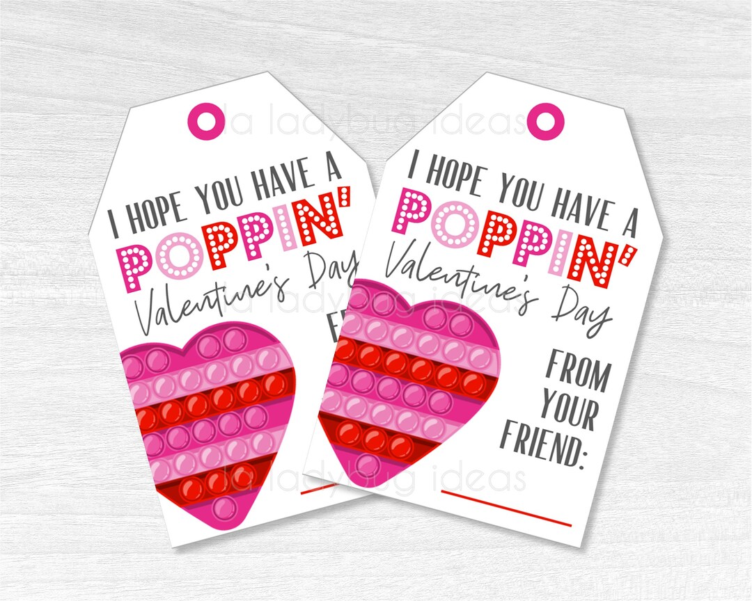 Valentine's Day Gift Tags. Poppin Valentine's Day Gift Tags. Printable ...
