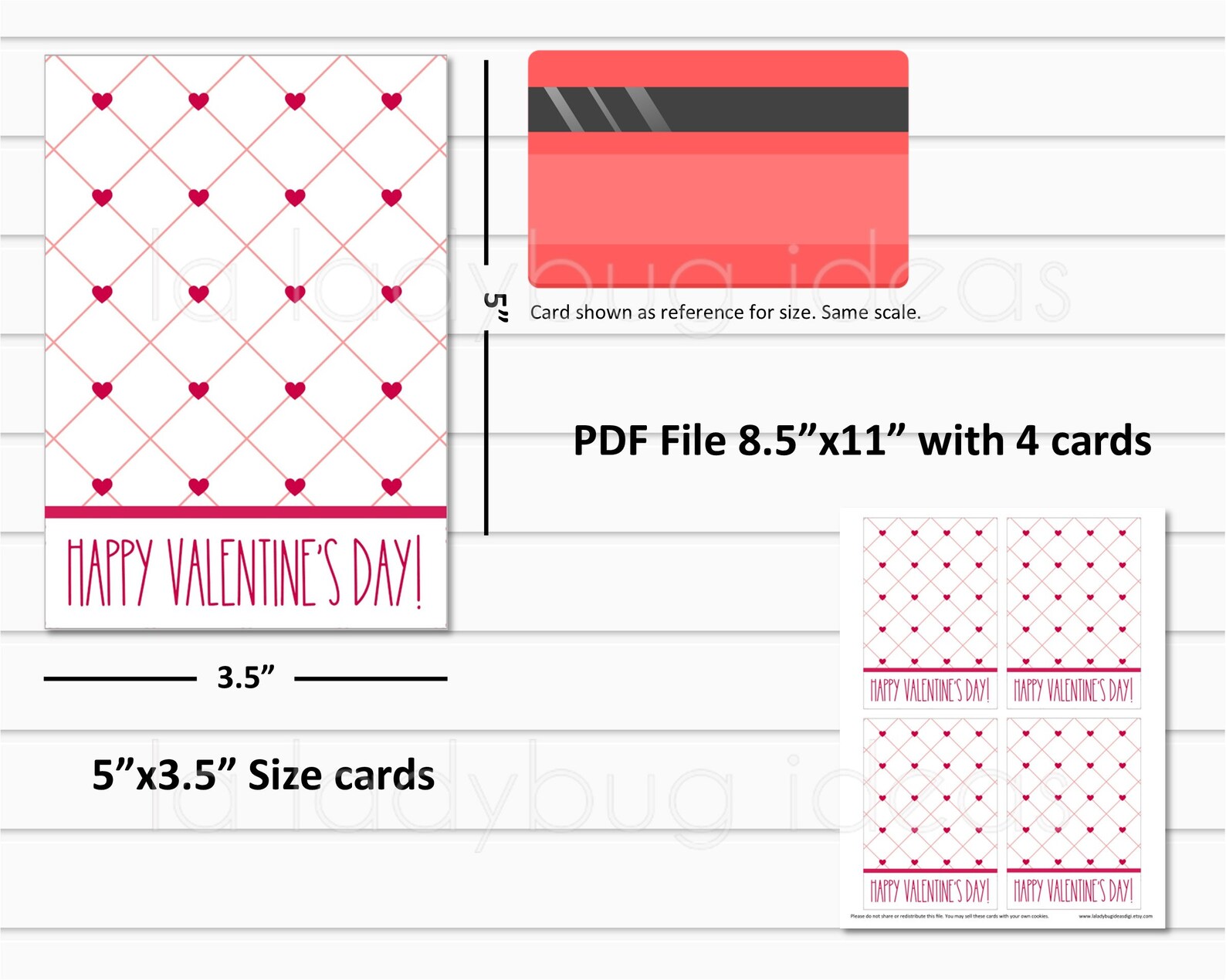 Valentine's Day Cookie card. Happy Valentines day mini | Etsy