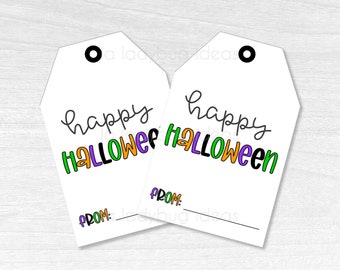 Halloween Tags. Gift Tags for Halloween. Printable PDF. Instant ...