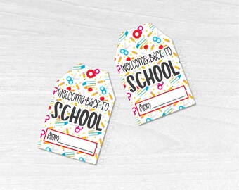 Welcome Back to School Printable Tags - Etsy