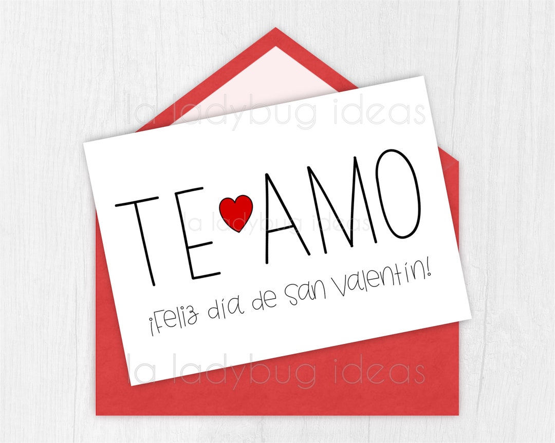 Tarjeta De San Valentin Para Imprimir. Feliz Dia De San Valentin ...