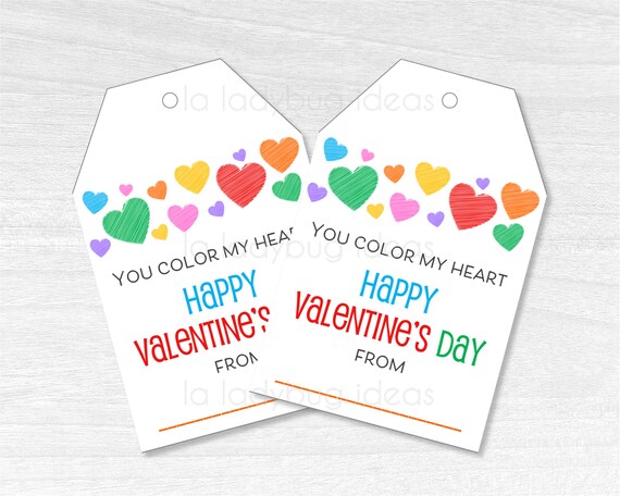 Valentine's Day Gift Tags. Gift Tags for Valentine's | Etsy