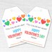 Valentine's Day Gift Tags. Gift Tags for Valentine's Day. Printable PDF ...