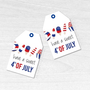 July 4th Tags. July Fourth Gift Tags. Printable PDF. Instant Download ...