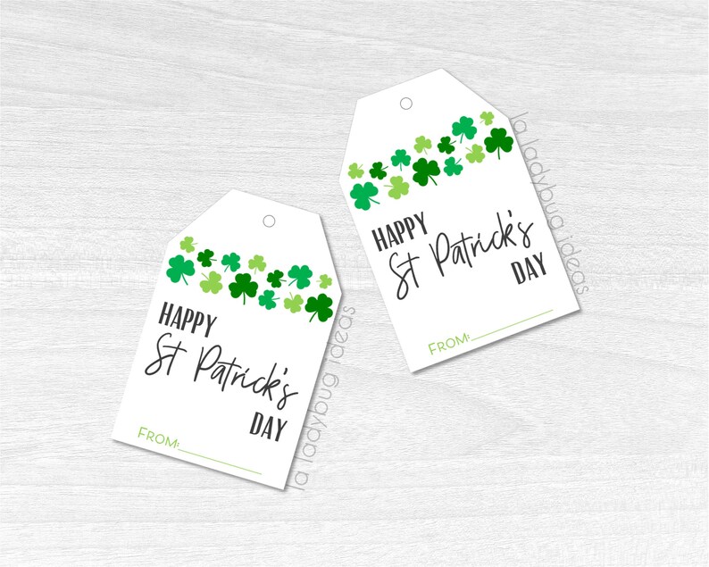 St Patricks Day Gift Tags. Gift Tags for St Patricks Day. - Etsy