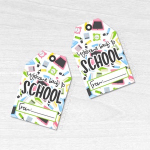 Back to School Gift Tags. Tags for Teachers. Printable PDF. Instant ...