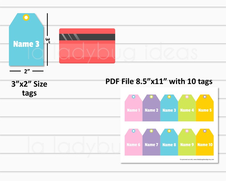 Editable Easter Name Tags. Printable Easter Basket Tags. - Etsy