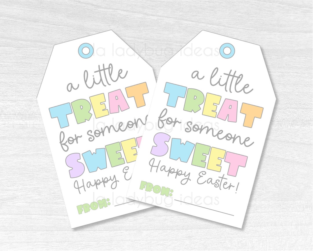 Printable Easter Tags. Easter Gift Tags. Easter for Treats. Printable ...