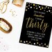 Editable Thirty Birthday Invitation. 30th Birthday Party - Etsy