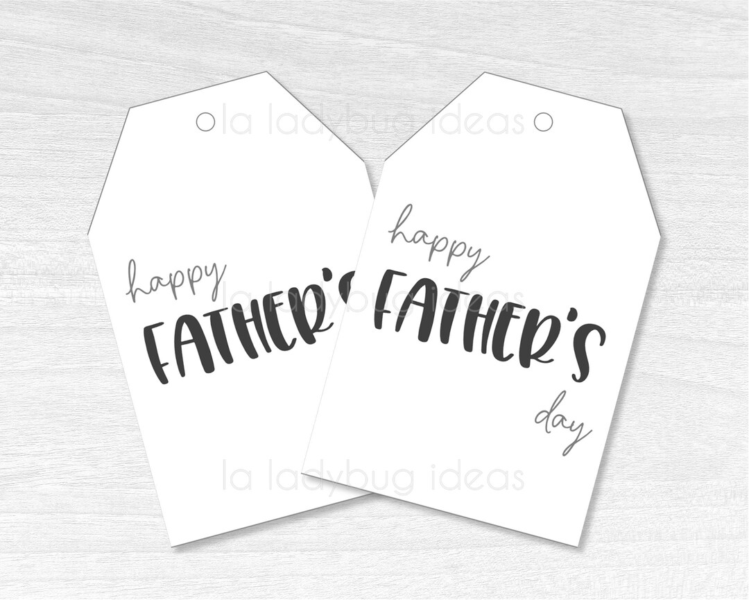 Father's Day Tags. Gift Tags for Dad. Printable PDF. Instant Download ...