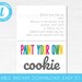 Editable Paint Your Own Cookie Bag Topper. Printable PYO - Etsy