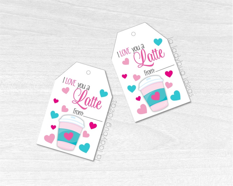 Valentine's Day Gift Tags. Gift Tags for Valentine's Day. Printable PDF ...