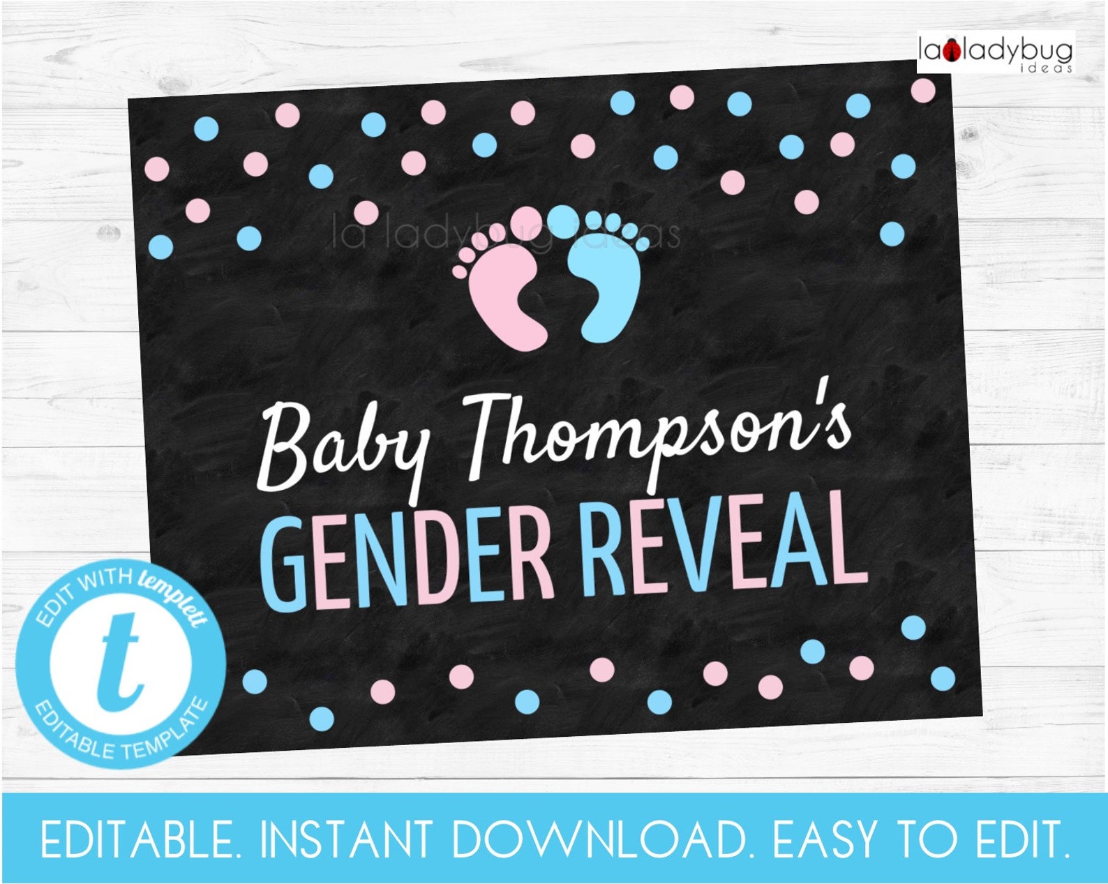 Editable Welcome to Gender Reveal Sign. Printable Gender Reveal Sign ...