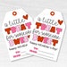 Valentine Teacher Tag. Printable Gift Tags for Valentines Day ...