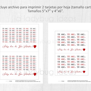 Tarjeta De San Valentin Para Imprimir. Feliz Dia De San Valentin ...