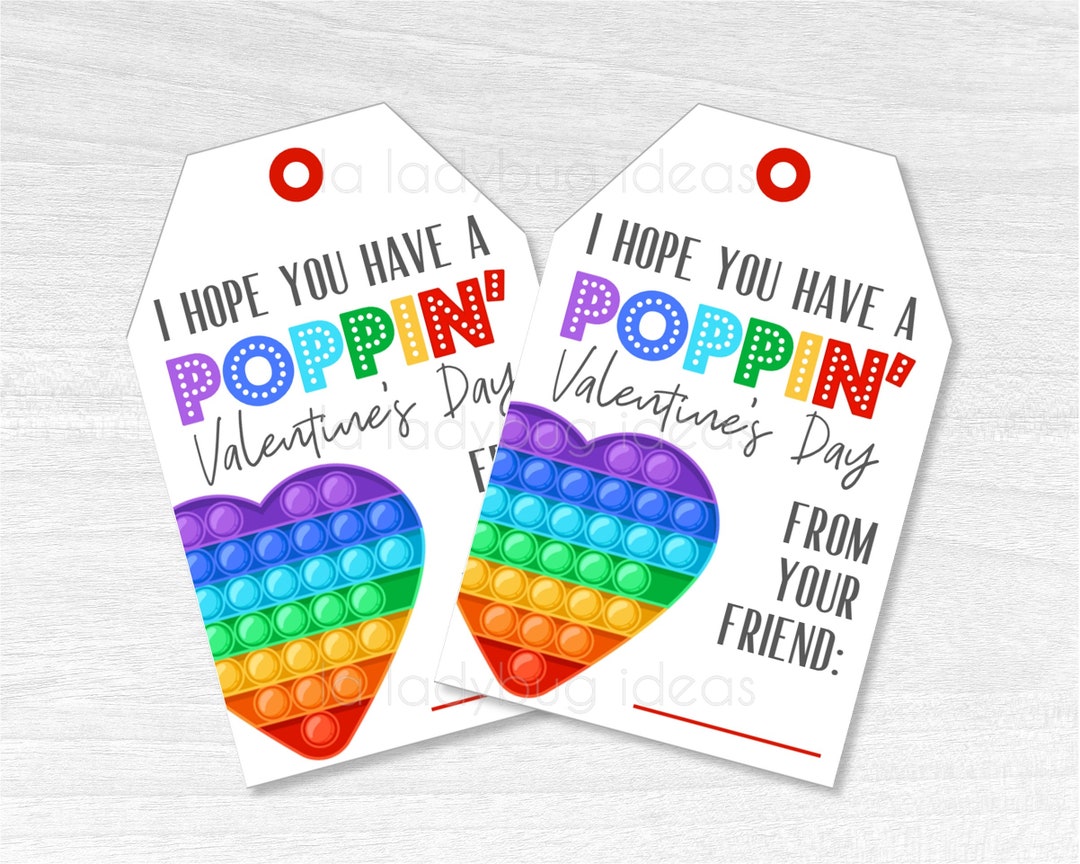 Valentine's Day Gift Tags. Poppin Valentine's Day Gift Tags. Printable ...