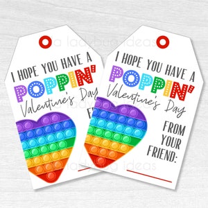 Valentine's Day Gift Tags. Poppin Valentine's Day Gift Tags. Printable ...