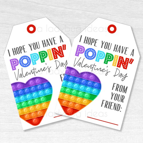 Have a POPPIN' Valentine's Day Tags - Etsy