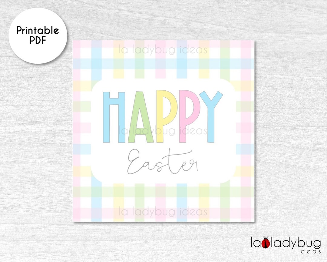 Easter Printable Tags. Easter Cookie Card. Easter Cookie Tags ...