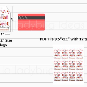 Editable Valentines Gift Tags. Printable Valentines Day Gift Tags ...