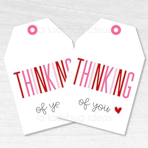 Thinking of You Gift Tag. Printable File. Printable PDF Thinking of You ...