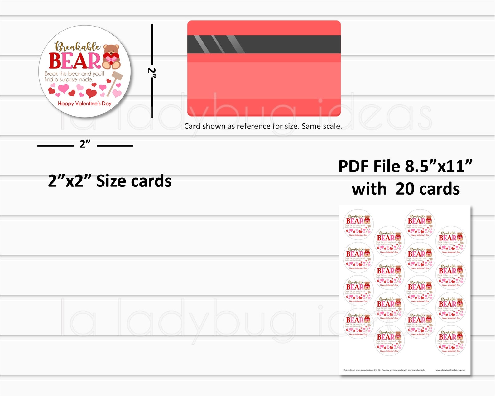 Breakable Bear Chocolate Tag. Breakable Bear Tag. Printable - Etsy