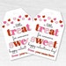 Editable Valentines Gift Tags, Printable Treat Tags (PDF) - Etsy