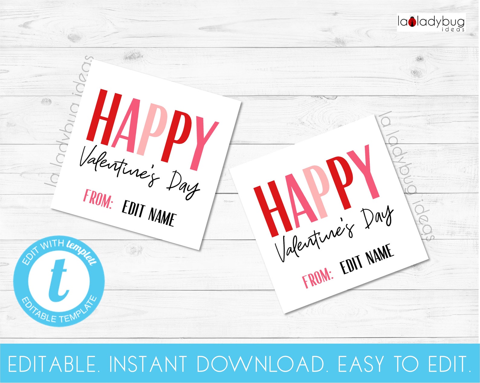 Printable Valentines Day Gift Tags. Editable Valentines Day Gift Tags ...