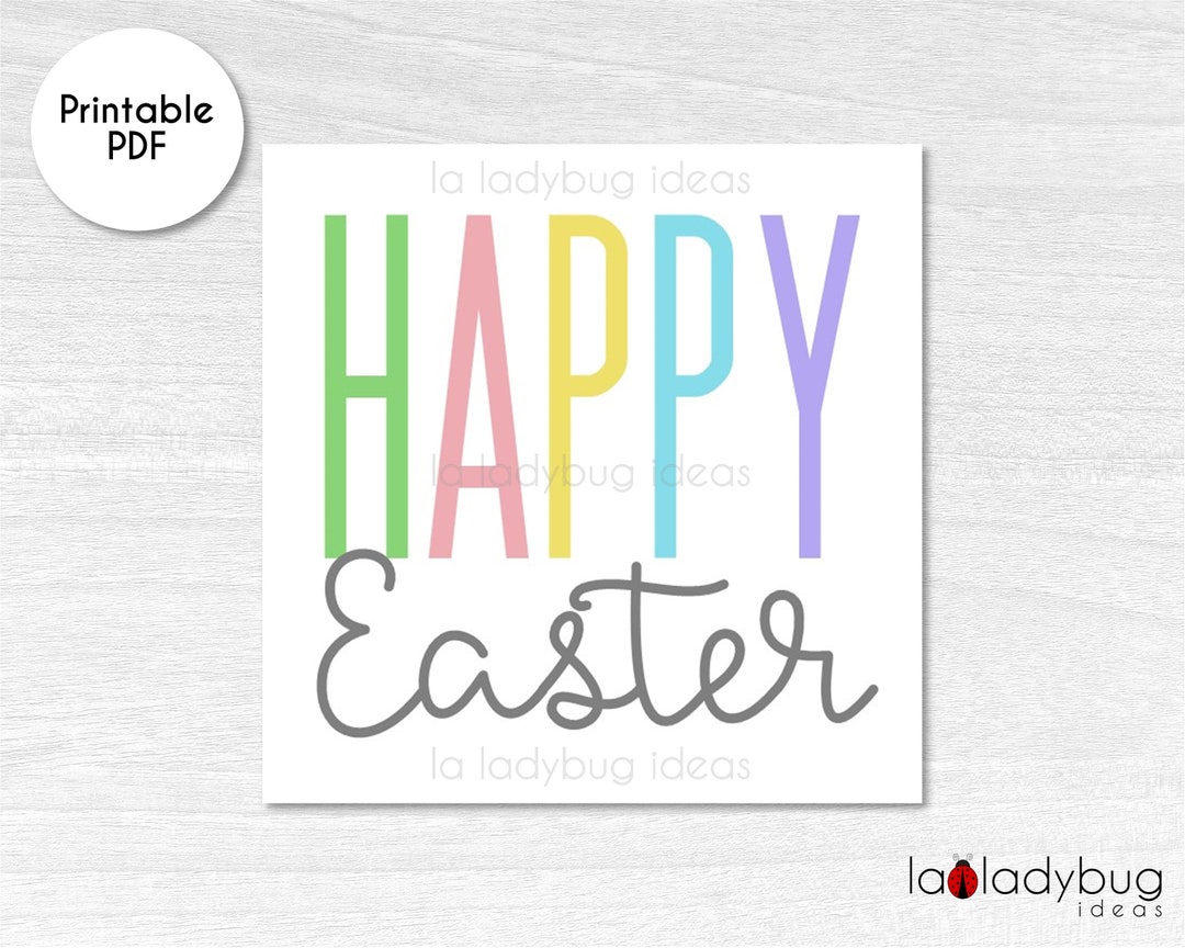 Easter Tags. Easter Cookie Card. Easter Cookie Tags. Printable Cookie ...