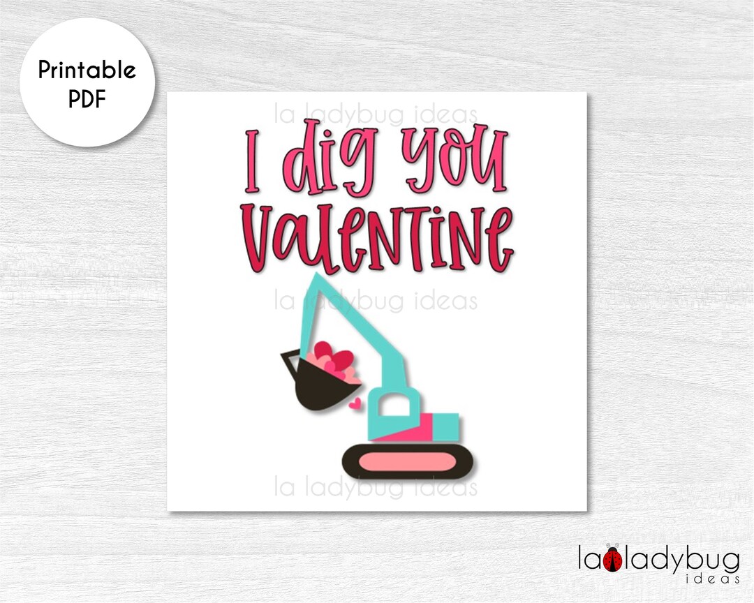 Printable Cookie Square Tag. Valentine's Day Square Card for Cookies ...