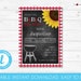 Babyq Invitation. Editable Template. Babyq Shower Invitation. - Etsy