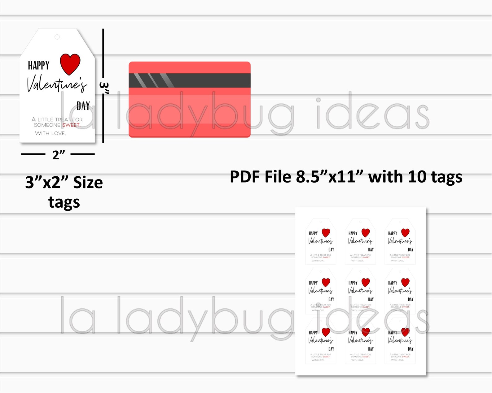 Valentine's Gift Tags. Gift Tags for Valentine's Day. - Etsy