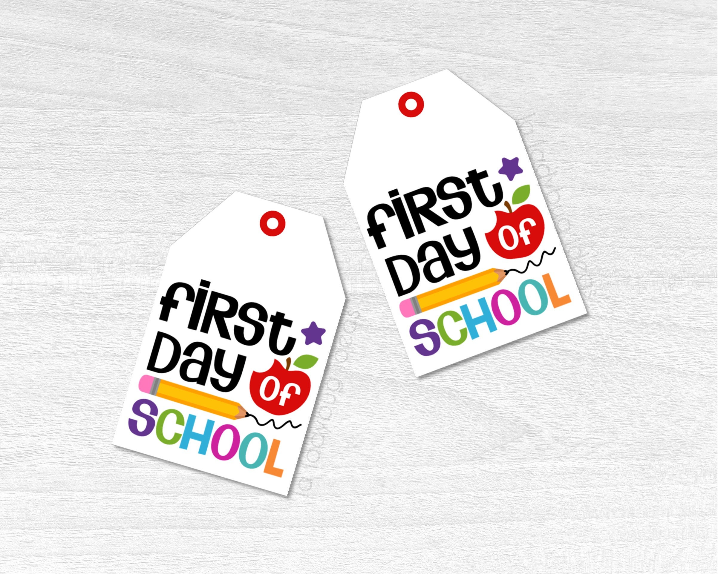 First Day of School Gift Tag. Tags for Teachers. Printable - Etsy UK
