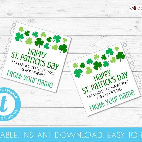 St Patricks Day Tags - Etsy