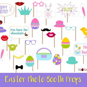 Easter Photo Booth Props. Printable. Easter Day Photo Props. DIY Photo ...