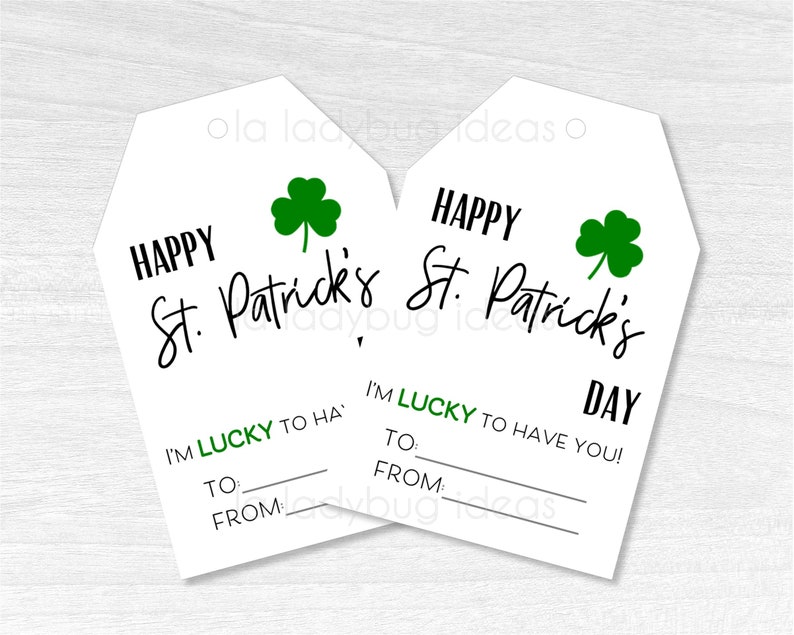 St Patricks Day Gift Tags. Gift Tags for St Patricks Day. - Etsy