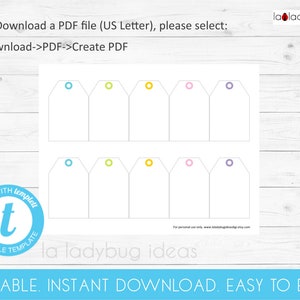 Editable Easter Name Tags. Printable Easter Basket Tags. Editable and ...