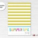 Summertime Printable Mini Cookie Card. Summer Card for Cookies. Digital ...